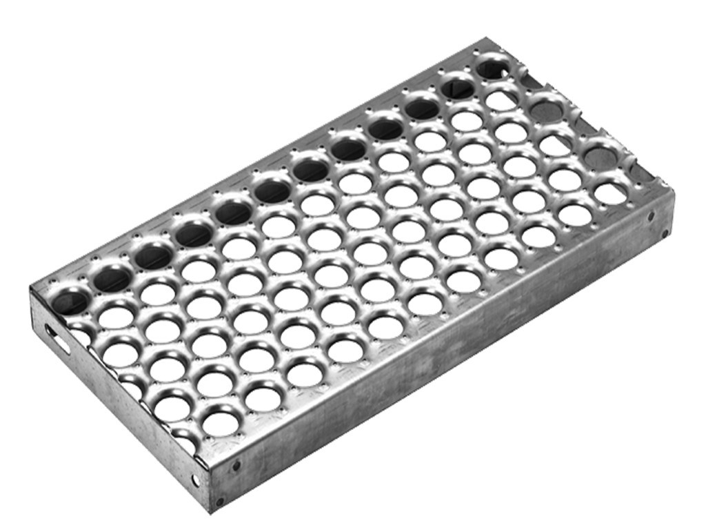 Durable Anti - Rust Perforated Metal Sheet Perf O Grip Steel Safety Grating